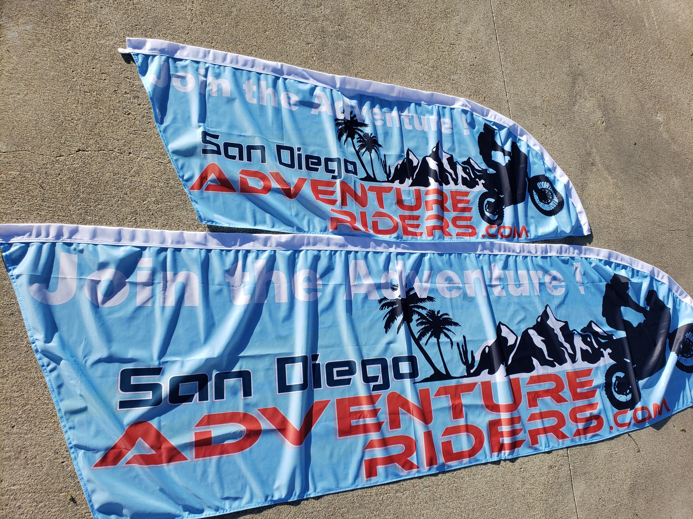 SDAR Feather flags - Open Discussion - San Diego Adventure Riders